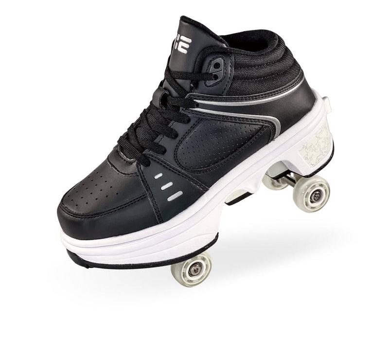 Roller Shoes 2 in 1, Liekick - Astro Black LED (Women's)
