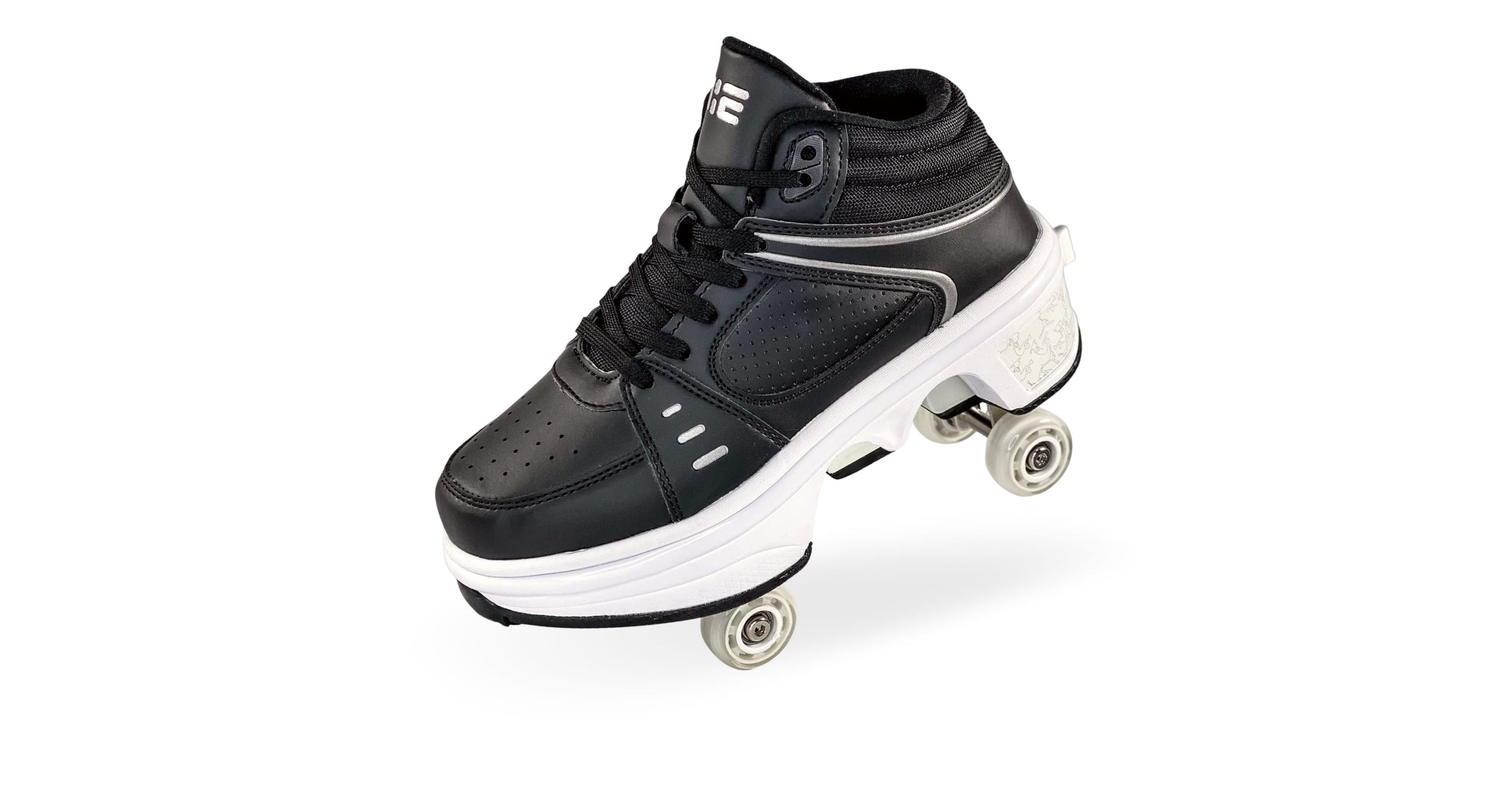 Roller Sneakers 2 in 1, Liekick - Astro Black LED (Women's)
